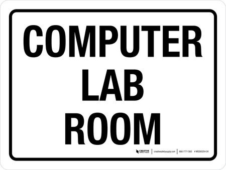 Computer Lab Room Landscape - Wall Sign