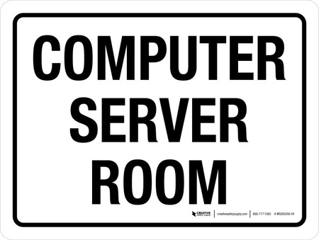 Computer Server Room Landscape - Wall Sign