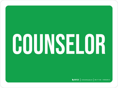 Counselor Green Landscape - Wall Sign