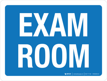 Exam Room Blue Landscape - Wall Sign