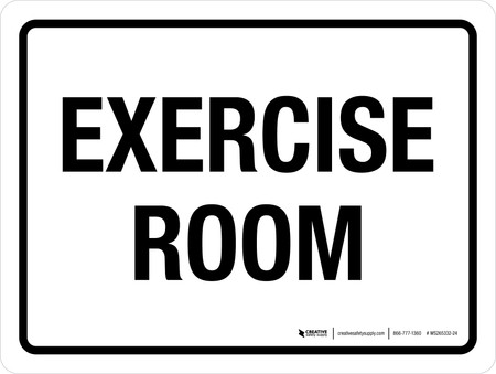 Exercise Room Landscape - Wall Sign