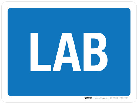 Lab Blue Landscape - Wall Sign