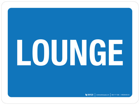 Lounge Blue Landscape - Wall Sign