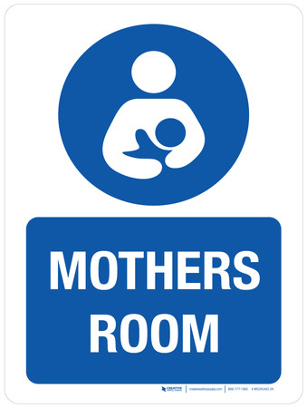 Mothers Room Portrait - Wall Sign | Creative Safety Supply