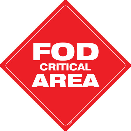 FOD Critical Area Type B (Floor Sign) | Creative Safety Supply
