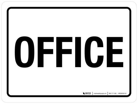 Office White Landscape - Wall Sign