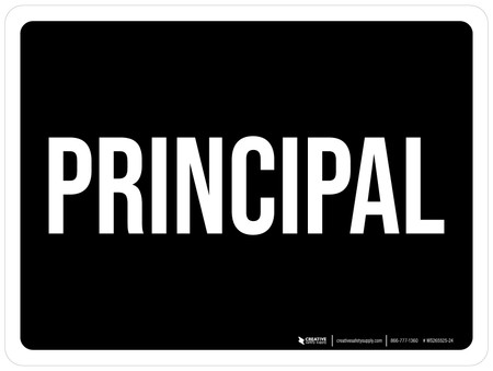 Principal Black Landscape - Wall Sign
