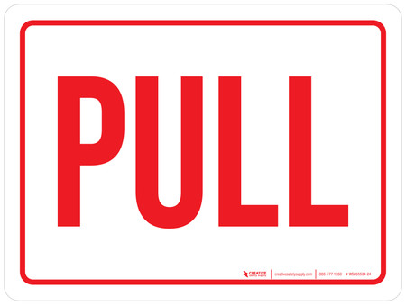 Pull Red Landscape - Wall Sign