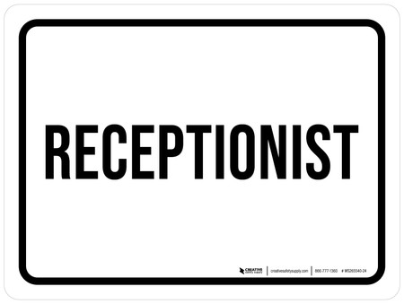 Receptionist Landscape - Wall Sign