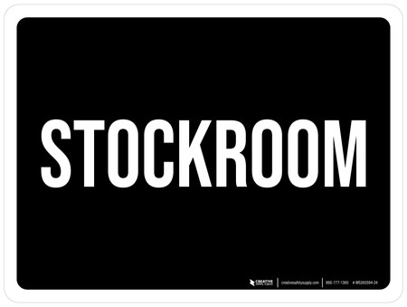 Stockroom Black Landscape - Wall Sign