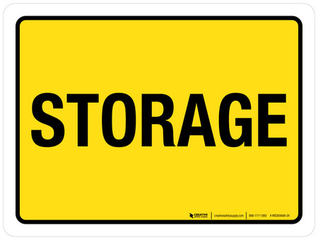 Storage Yellow Landscape - Wall Sign