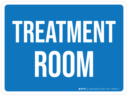 Treatment Room Blue Landscape - Wall Sign