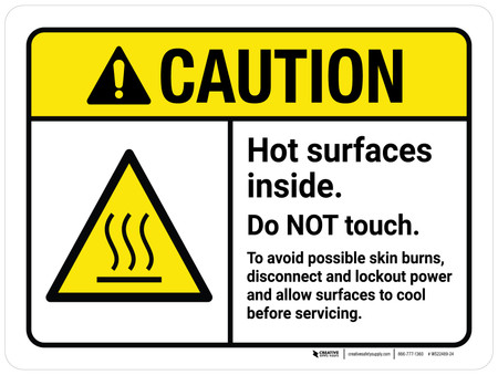 Caution: Hot Surfaces Inside Do Not Touch To Avoid Possible Skin Burns ...