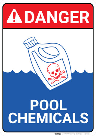 Danger: Pool Chemicals - Wall Sign