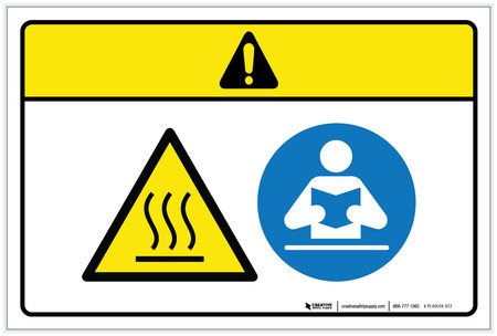 Caution: Hot Surface Read User Guide Before Operating (Wordless ISO ...