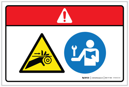 Danger: Pinch Point Hand Entanglement Hazard Read User Guide Before ...