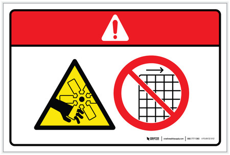 Danger: Rotating Fan Blade Hazard (Wordless ISO/ANSI) - Label ...