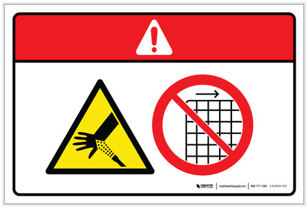 Danger: Sking Puncture Hazard (Wordless ISO/ANSI) - Label | Creative ...