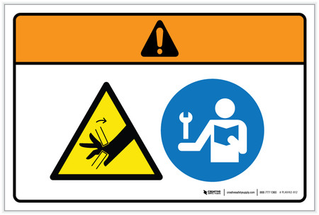 Warning: Crush Hazard Pinch Point Read User Guide Before Operating ...