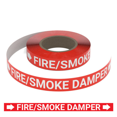 Fire/Smoke Damper - Smart Stripe Inline Pipe Marking Roll | Creative ...