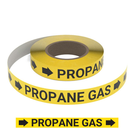 Propane Gas (Yellow) - Smart Stripe Inline Pipe Marking Roll | Creative ...