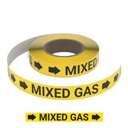 Mixed Gas - Smart Stripe Inline Pipe Marking Roll | Creative Safety Supply