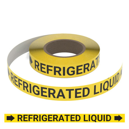 Refrigerated Liquid (Yellow) - Smart Stripe Inline Pipe Marking Roll ...