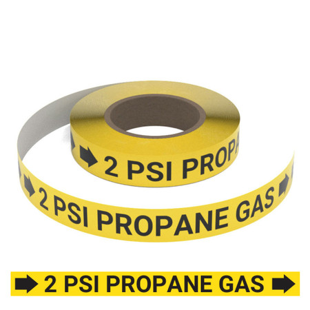 2 PSI Propane Gas - Smart Stripe Inline Pipe Marking Roll | Creative ...