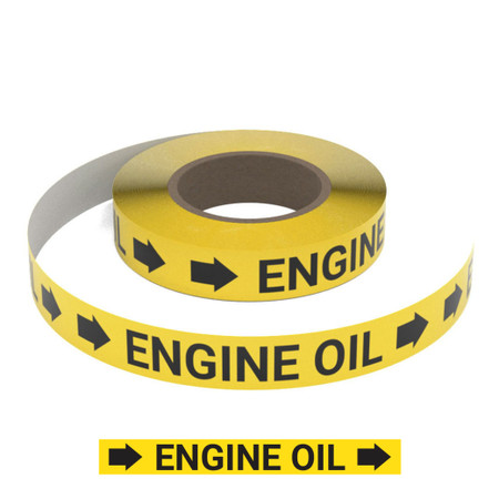 Engine Oil (Yellow) - Smart Stripe Inline Pipe Marking Roll | Creative ...
