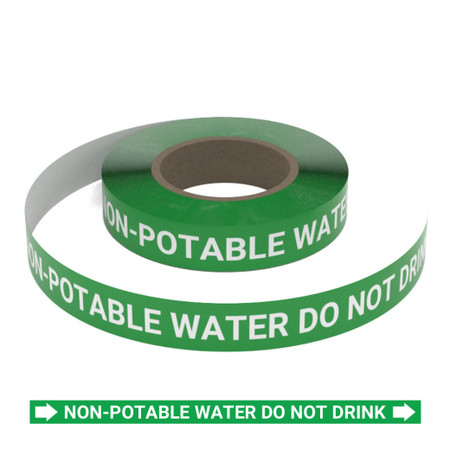 Non-Potable Water Do Not Drink - Smart Stripe Inline Pipe Marking Roll ...