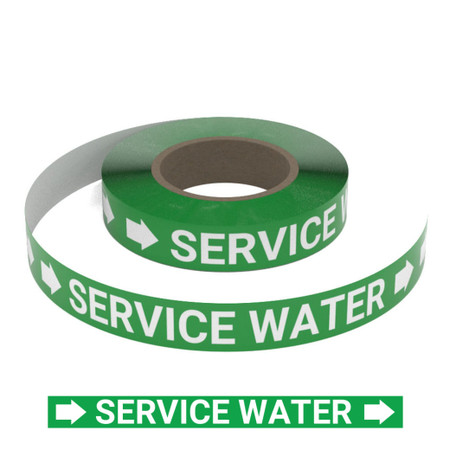Service Water - Smart Stripe Inline Pipe Marking Roll | Creative Safety ...