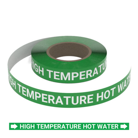 High Temperature Hot Water (Green) - Smart Stripe Inline Pipe Marking ...
