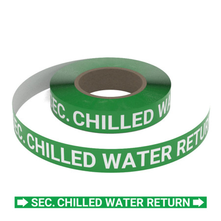 Sec. Chilled Water Return - Smart Stripe Inline Pipe Marking Roll ...