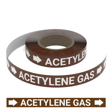 Acetylene Gas - Smart Stripe Inline Pipe Marking Roll | Creative Safety ...