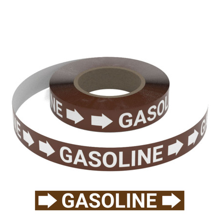 Gasoline - Smart Stripe Inline Pipe Marking Roll | Creative Safety Supply