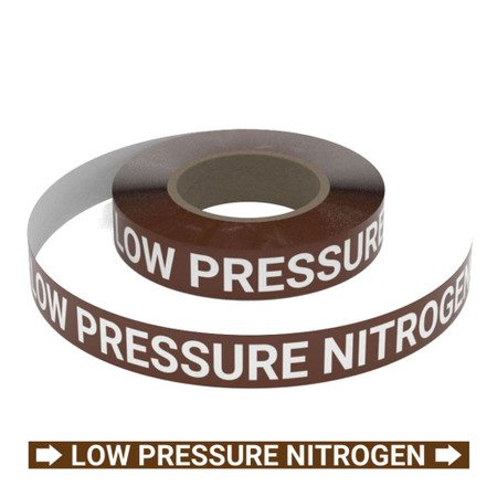 Low Pressure Nitrogen (Brown) - Smart Stripe Inline Pipe Marking Roll ...