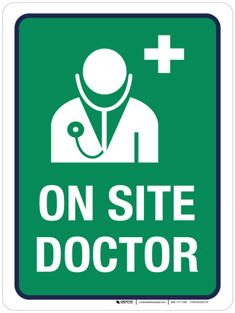 On Site Doctor Portrait - Wall Sign