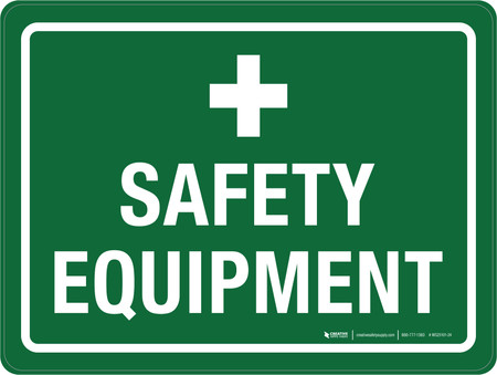 Safety Equipment Landscape - Wall Sign