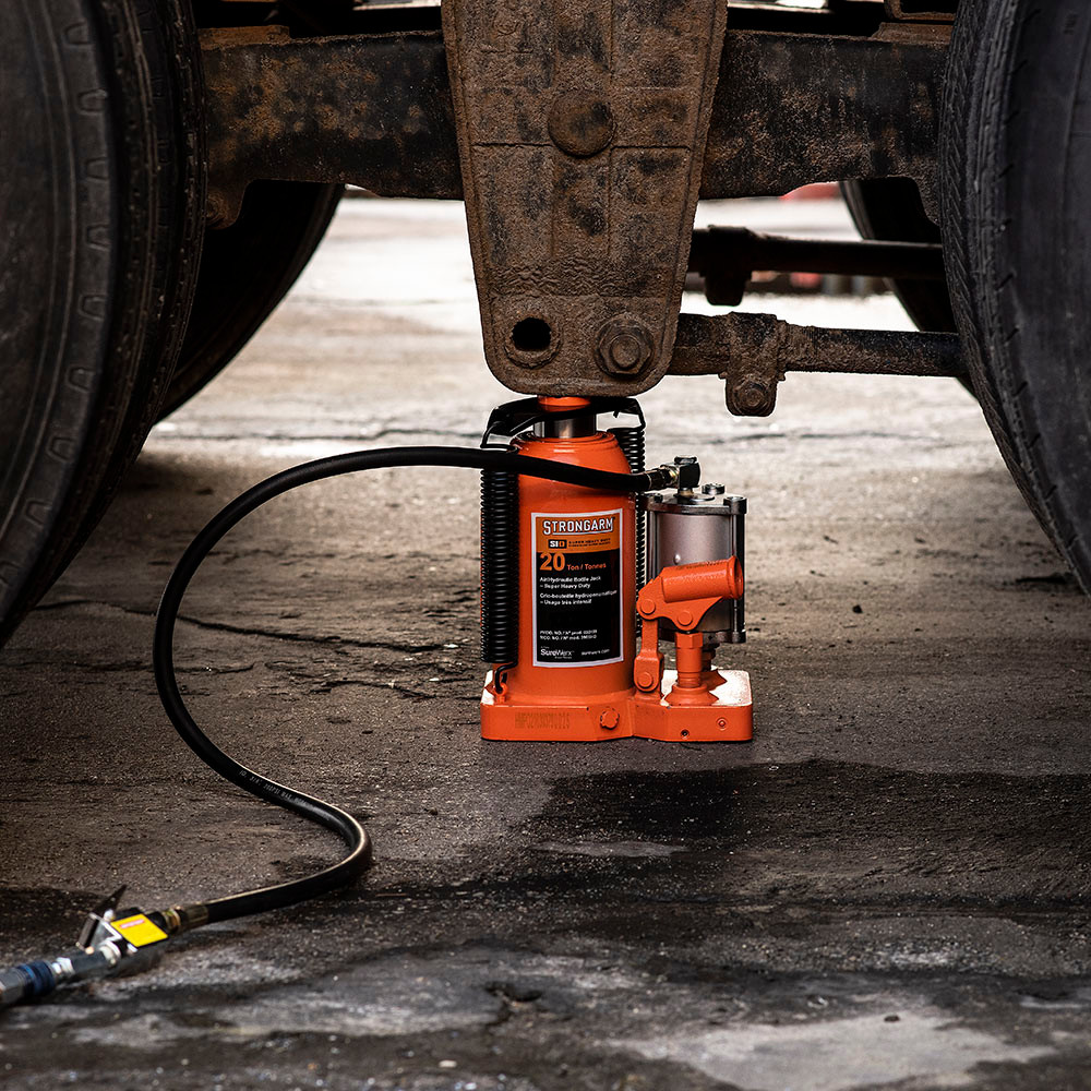 STRONGARM 390SHD 20 Ton Air/Hydraulic Bottle Jack - Super Heavy Duty ...