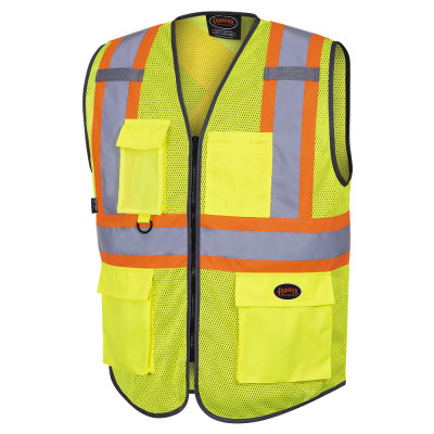 Pioneer Mesh Poly Hi-Vis Safety Vest | SafetyWear.ca