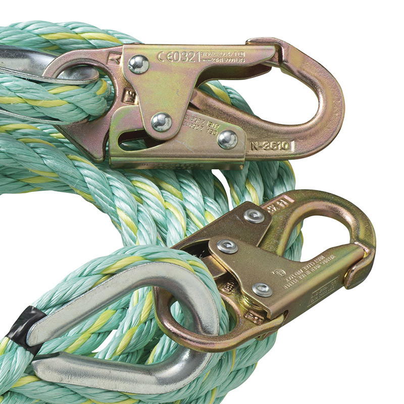 Peakworks VL-1122-100 Vertical Lifeline - Snap Hooks - 100' (30.4 M ...