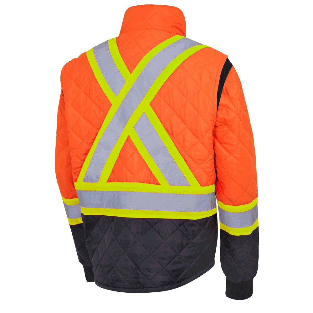 5017 Hi-Viz Quilted Freezer Jacket | Safetywear.ca