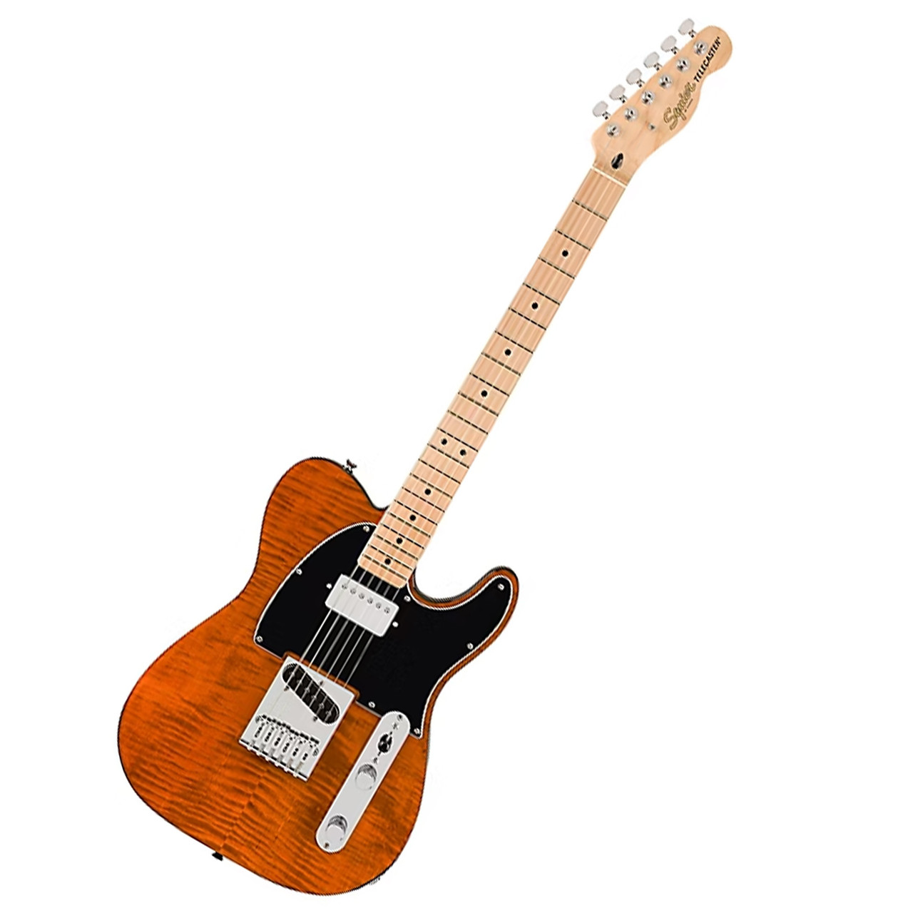 Squier Affinity Telecaster Flame Maple Top Solidbody Electric Guitar ...
