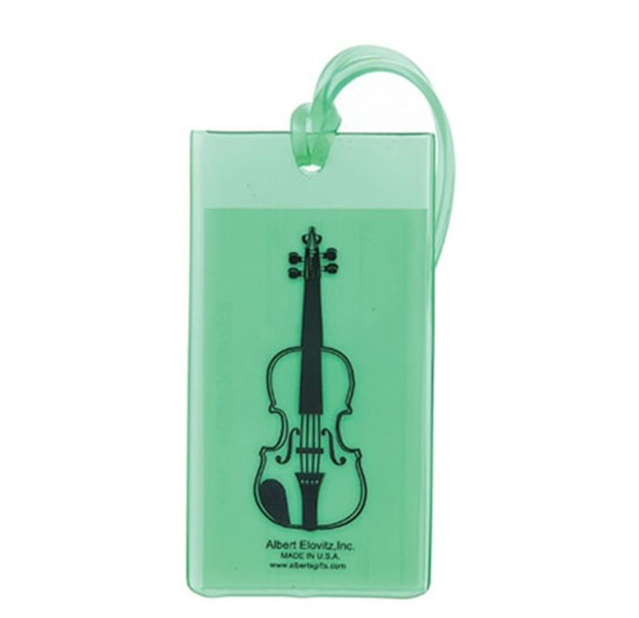 Soft Rubber ID Tag - Violin - Ted Brown Music Company
