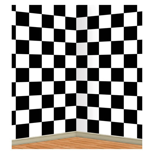 Checkered Backdrop - Party Time, Inc.