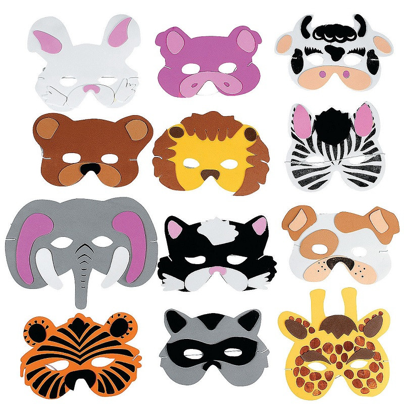 Mega Pack Foam Animal Masks - Party Time, Inc.
