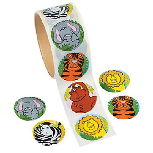 Mega Pack Silly Zoo Animal Stickers - Party Time, Inc.