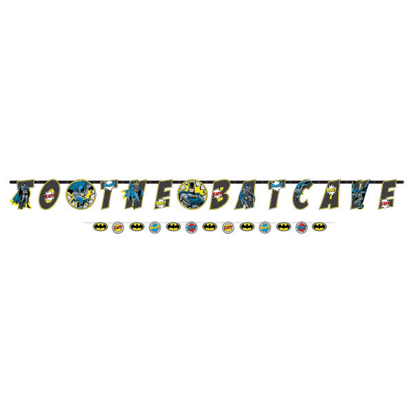 Batman Heroes Unite Jumbo Letter Banner Kit - Party Time, Inc.