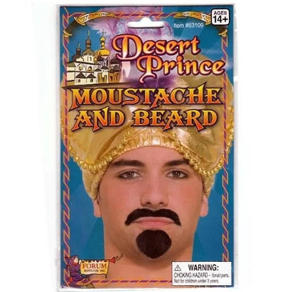 Desert Prince Moustache & Beard Set - Party Time, Inc.