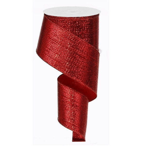 Metallic Textured Red Ribbon - Party Time, Inc.